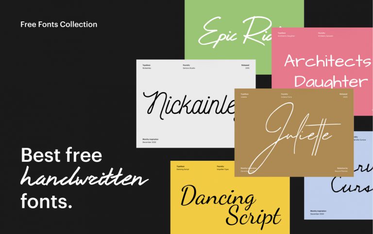 24 Best Free Handwriting Fonts - 2021 | NeuronThemes