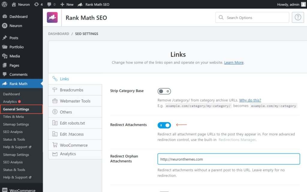 How to Disable Image Attachment Pages in WordPress | neuronthemes