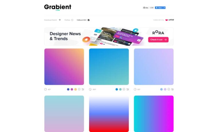 20 Inspiring Gradient Website Examples | 2021 | neuronthemes.com