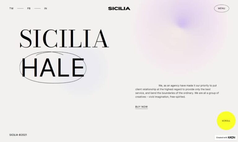 20 Inspiring Gradient Website Examples | 2021 | neuronthemes.com